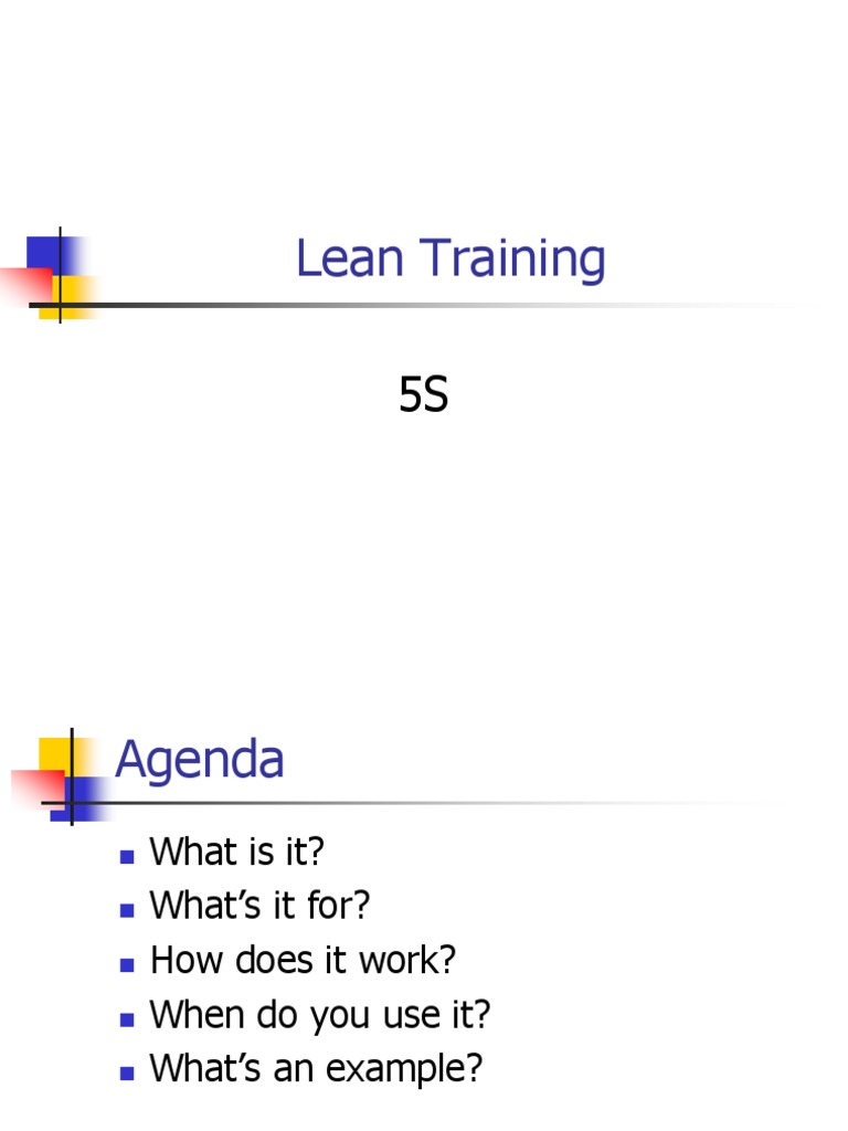 5S Basics | PDF | Business