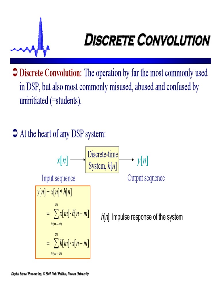 Discrete Convolution | PDF | Fourier Transform | Discrete Fourier Transform
