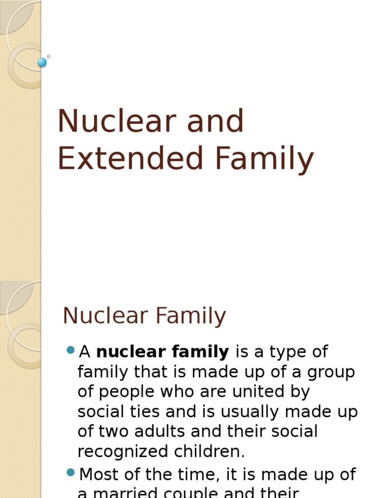 Nuclear and Extended Family | PDF