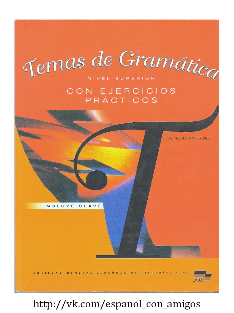Concha Moreno Temas de Gram 225 Tica Con Ejercicio | PDF