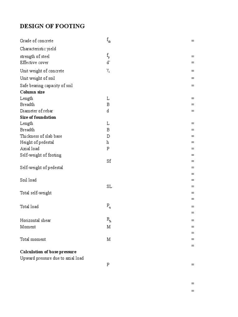Footing 2 | PDF | Solid Mechanics | Building Engineering