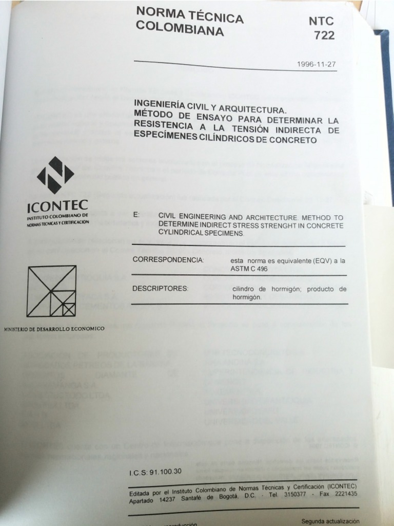 NTC 722 de 1996 | PDF