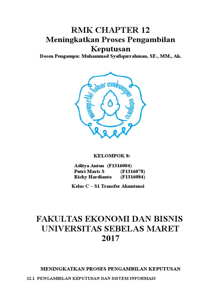 RMK Chapter 12 Kel 8 | PDF | Karier & Perkembangan | Bisnis
