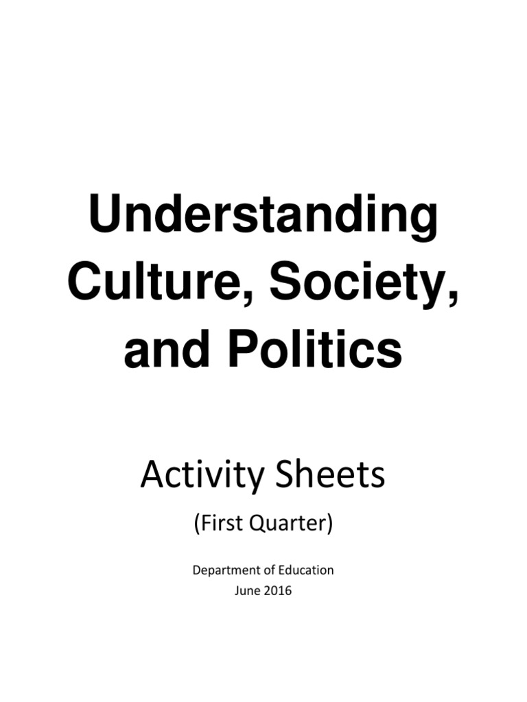 03 UCSP AS v1.0 PDF | PDF | Sociology | Anthropology