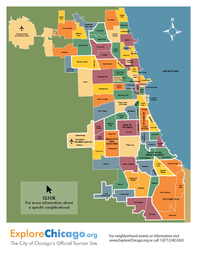 Chicago Neighborhoods Map | PDF | Lake View | Chicago