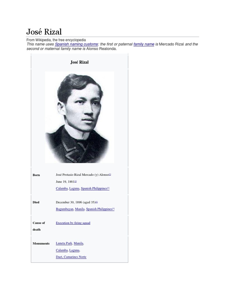 José Rizal | Philippines | Fiction & Literature