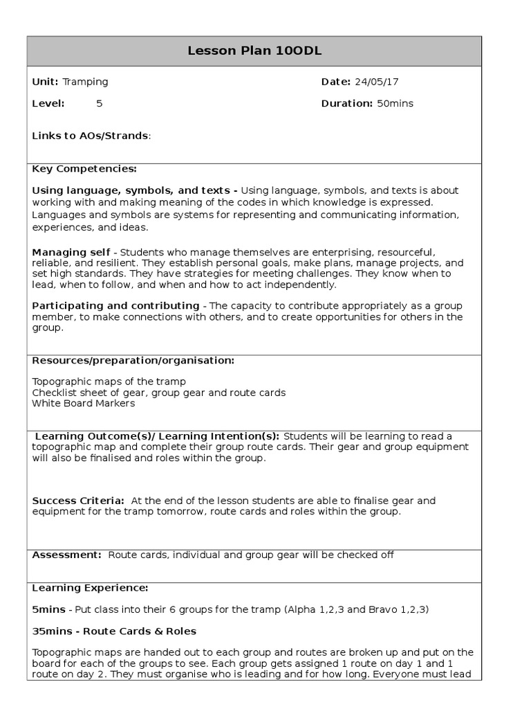 Lessonplan4 Role | PDF | Educational Assessment | Lesson Plan