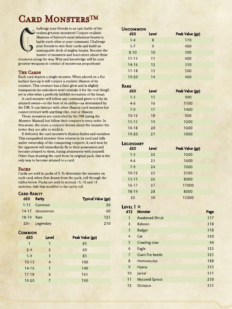 The Homebrewery - NaturalCrit | PDF