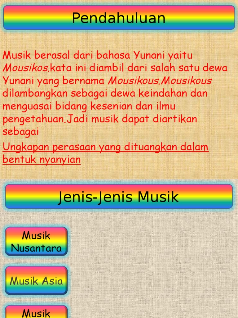 Jenis Karya Musik | PDF | Seni & Disiplin Bahasa | Seni