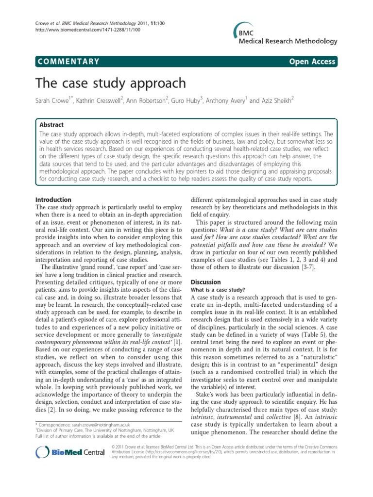 The Case Study Approach | PDF | Patient Safety | Case Study