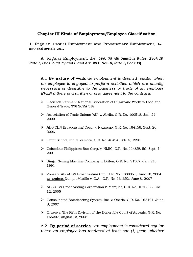 Labor Standards Part2 | PDF | Employment | Labor