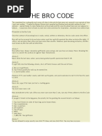 The Bro Code | PDF