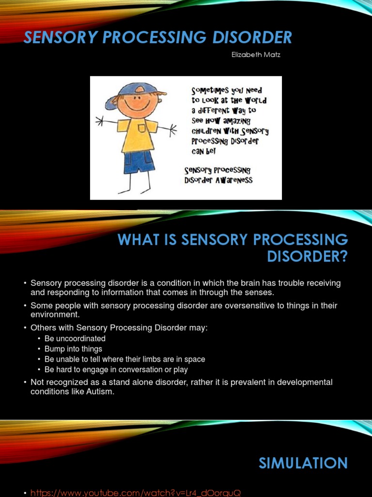 Sensory Processing Disorder | PDF | Sensory Processing Disorder ...