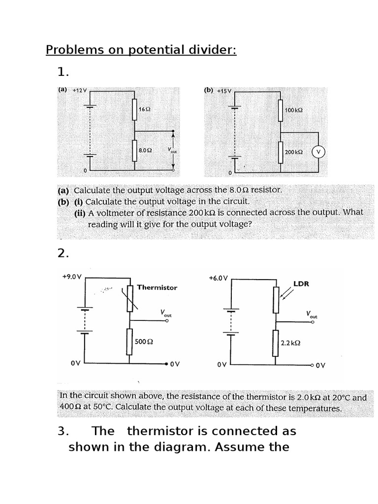 Potential Divider | PDF