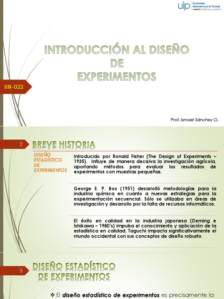 1. Introducción al diseño de experimentos - Widescreen.pptx | Análisis de variación | Aleatoriedad