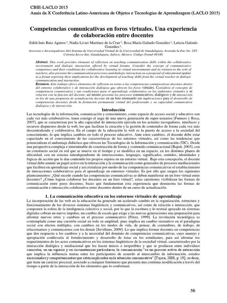 Foros Virtuales Trabajo Colaborativo | PDF | Comunicación | Aprendizaje