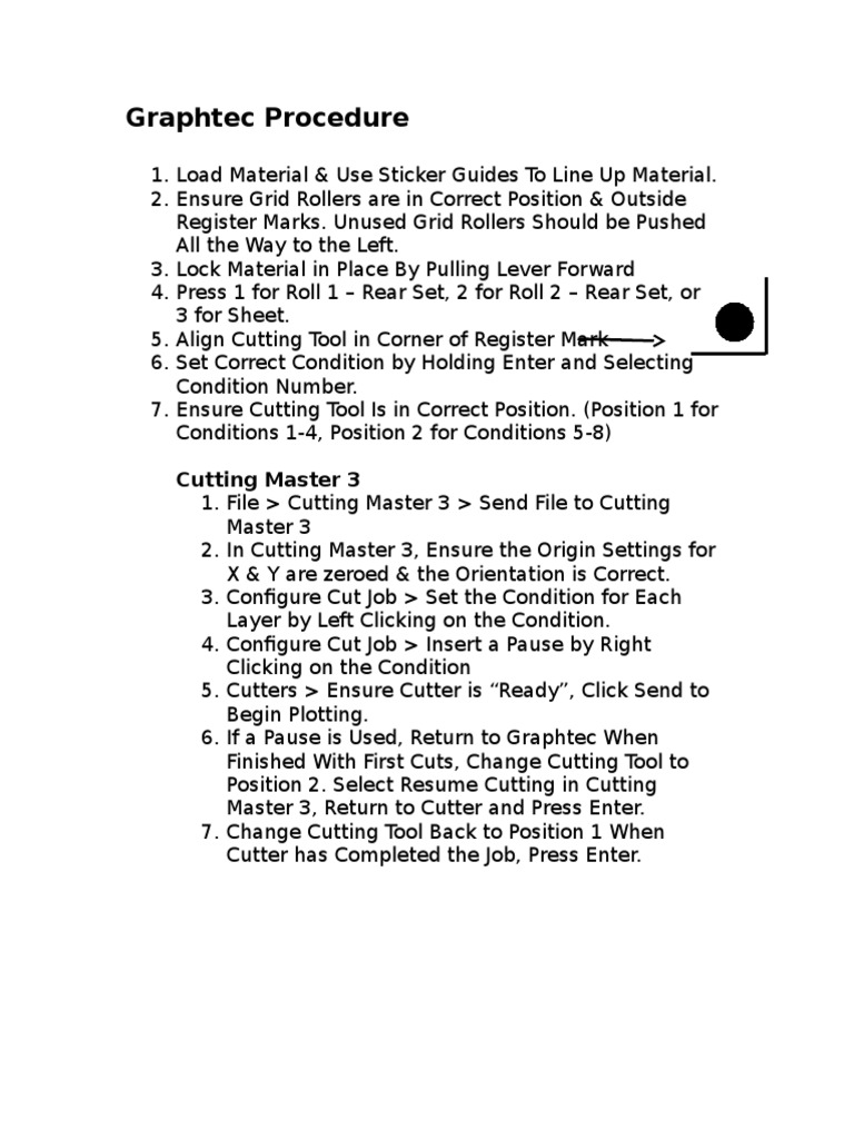 Graphtec Procedure | PDF | Computers | Technology & Engineering