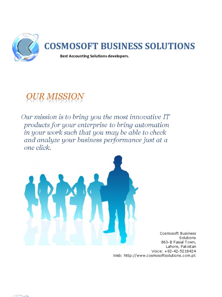 Cosmosoft Business Solutions | PDF | Business