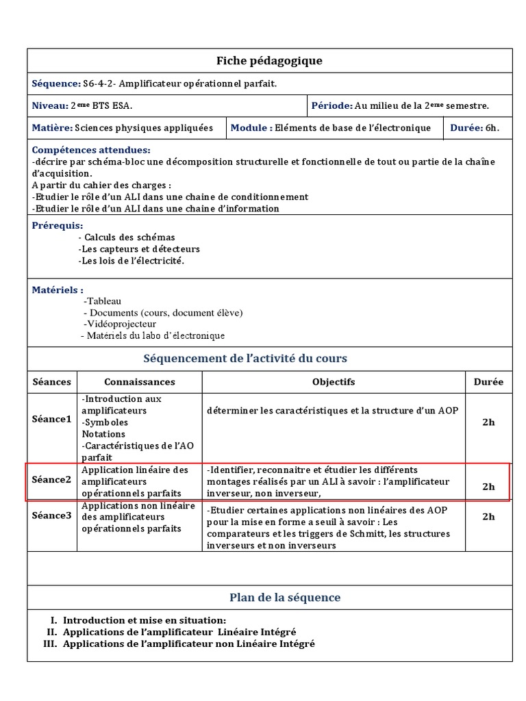 Fiche Sequence PDF | PDF