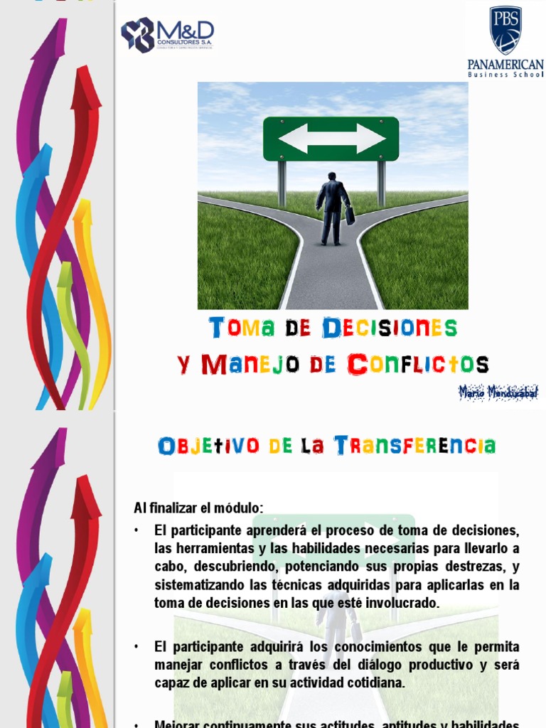 Toma de Decisiones y Manejo de Conflictos.pdf | Conflicto (proceso ...
