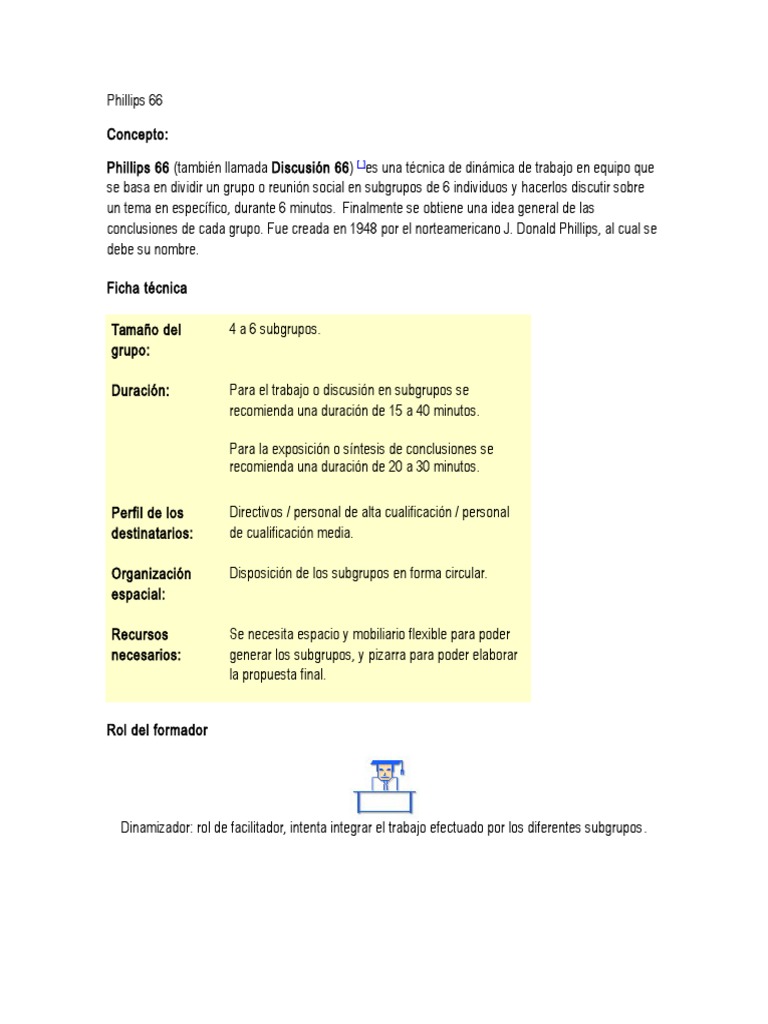 Técnica Phillips 66: Dinámica de Grupos | PDF | Creatividad | Ciencia ...