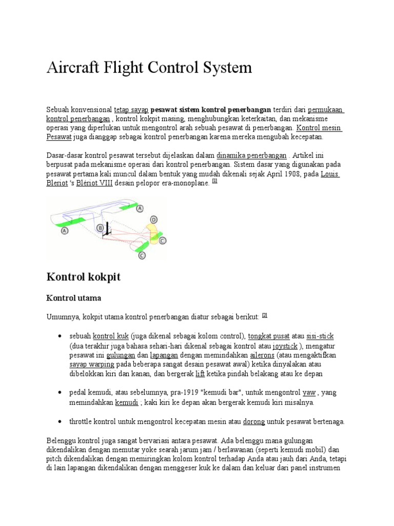 Sistem Kontrol Pesawat | PDF