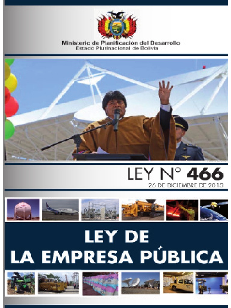 Ley N 466 Ley de La Empresa Publica | PDF | Empresa de propiedad ...
