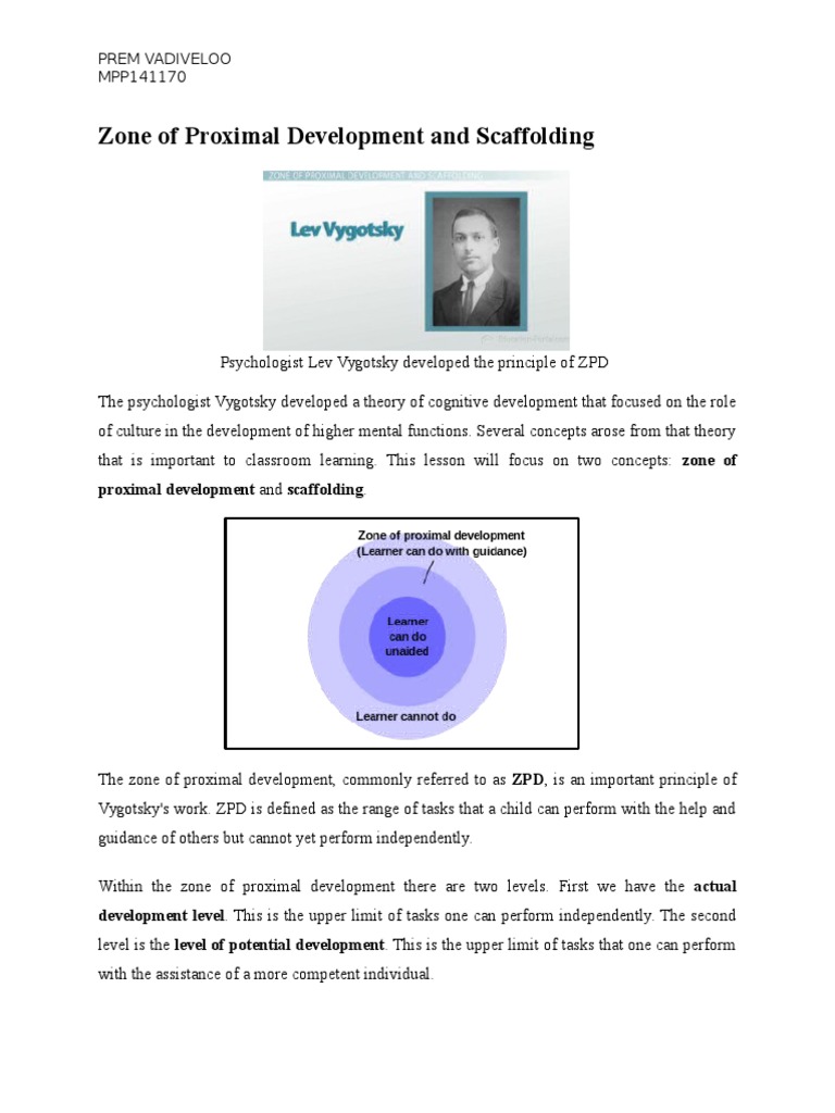 Zone of Proximal Development | PDF