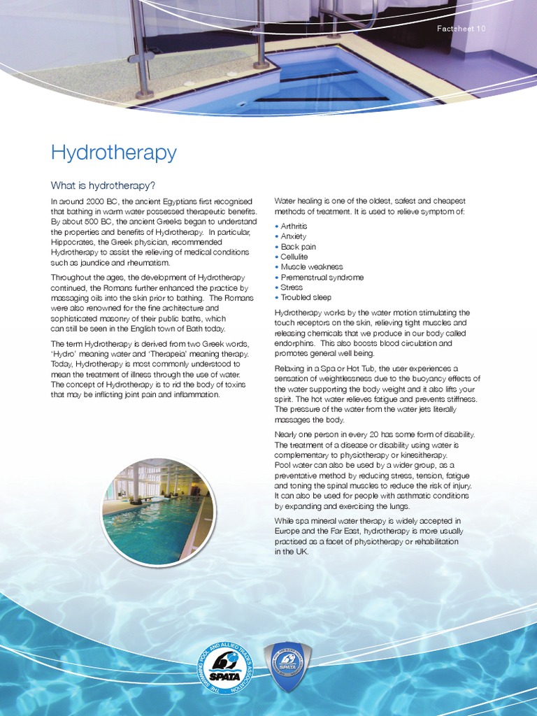 Hydrotherapy 101 | PDF | Physical Therapy | Swimming Pool