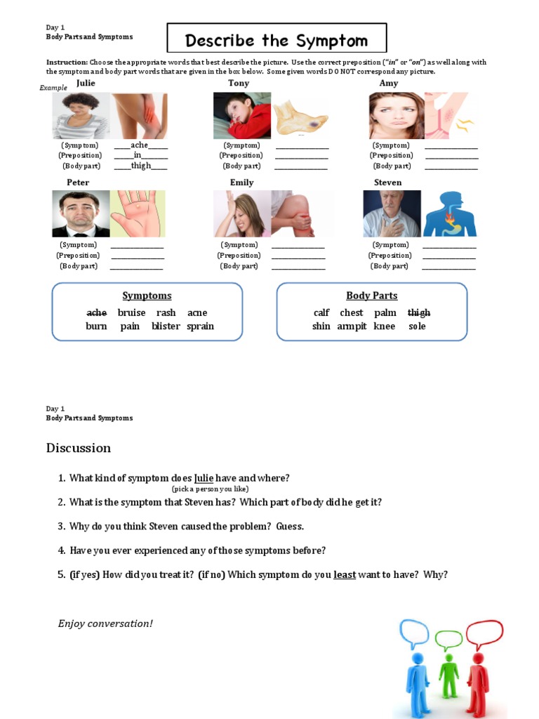 Describe The Symptom: Julie Tony Amy | PDF | Health Sciences | Medical ...