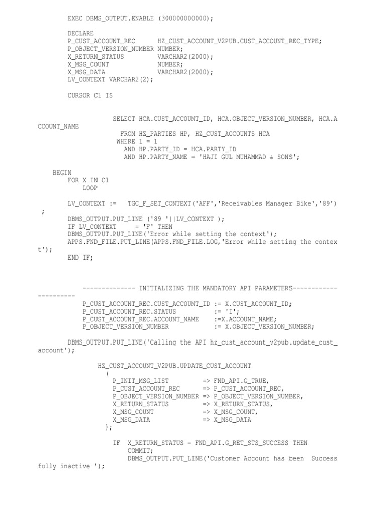 API To Inactive Customer Account | PDF | Software | Computer Architecture