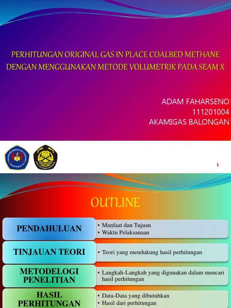 Perhitungan Original Gas in Place Coalbed Methane Dengan Menggunakan ...