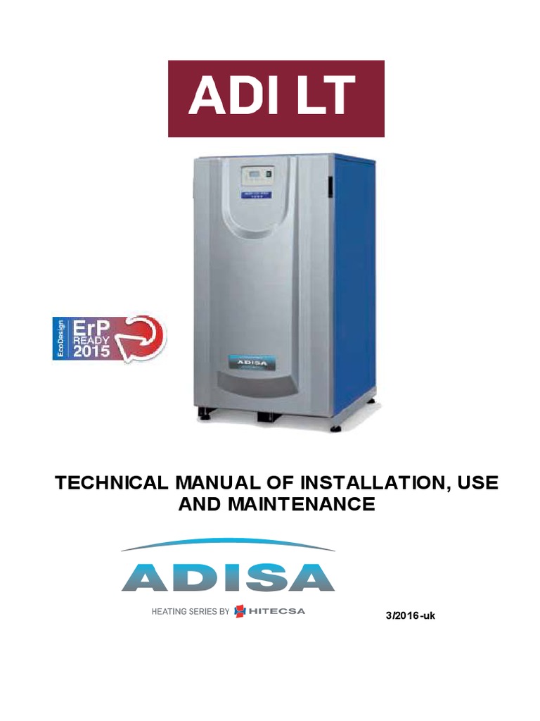 Manual Tehnic ADISA ADI LT PDF | PDF | Boiler | Water Heating