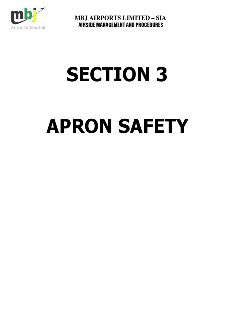 Apron Safety-MBJ PDF | PDF | Airport | Firefighting