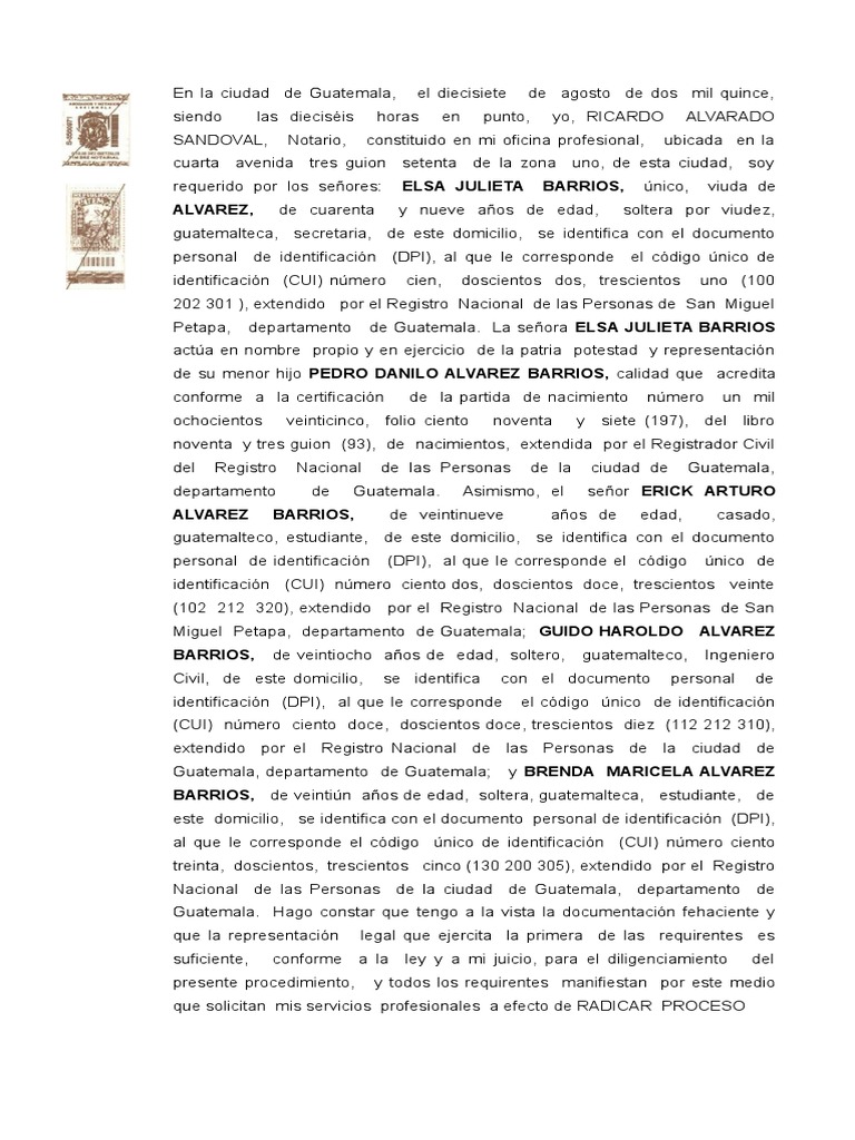 Proceso Sucesorio Intestado | Guatemala | Herencia
