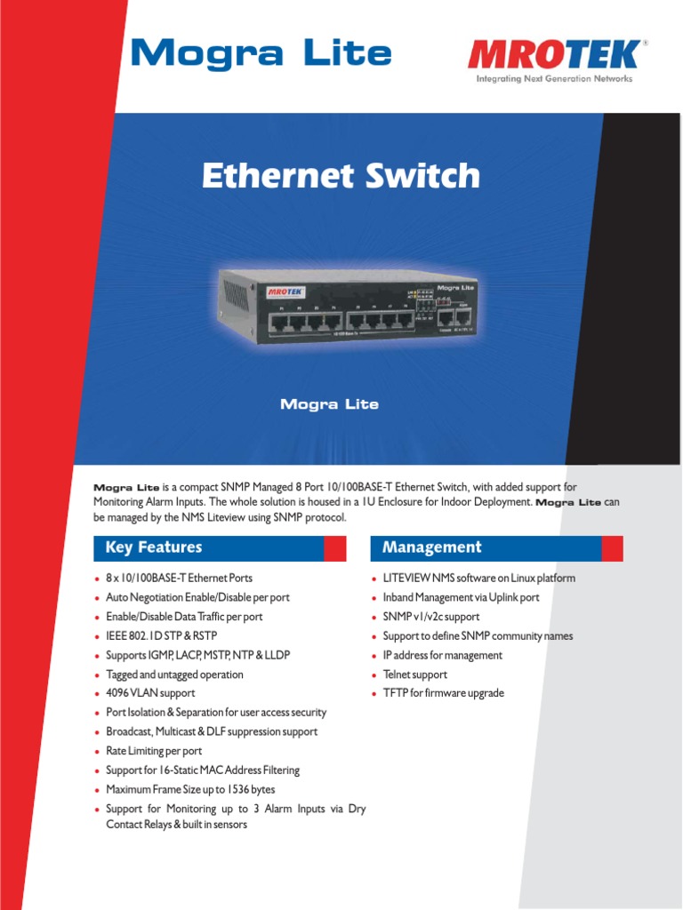 Mogra Lite | PDF | Network Switch | Ethernet