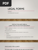 Jurat vs. Acknowledgement - What'S The Difference? | PDF | Notary Public | Common Law