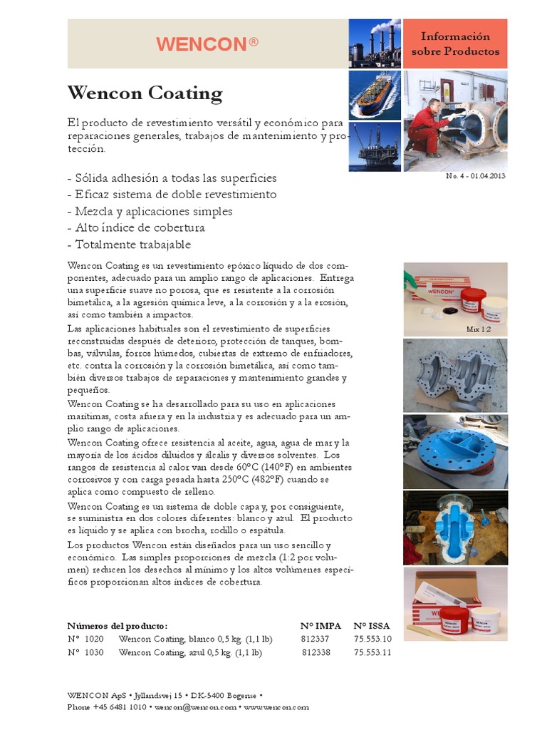 Wencon Coating | PDF | Corrosión | Agua