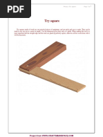 Try Square: Construction and Use Guide | PDF | Woodworking | Wood