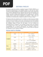 El Sistema Métrico y Sistema de Medida Inglés | PDF | Sistema ...