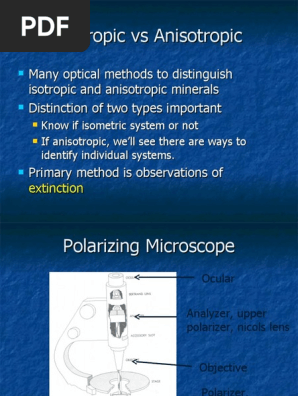 Isotropic Minerals