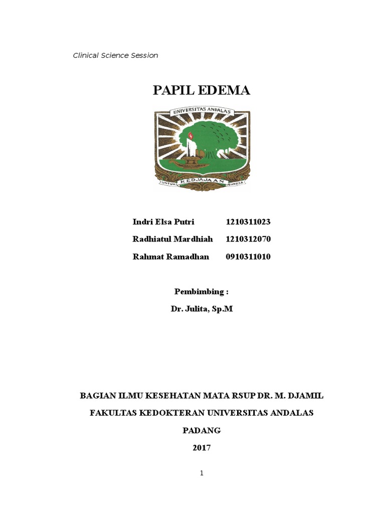 Papil Edema: Penyebab dan Penanganan | PDF