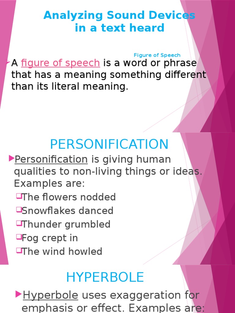 Analyzing Sound Devices in A Text Heard | PDF