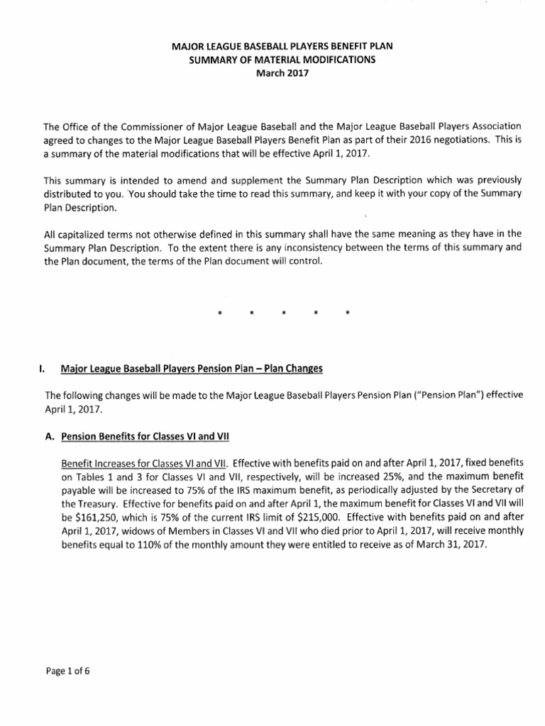 Mlb Pension Plan