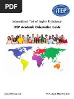 iTEP PREPARATION | PDF | Multiple Choice | English Language