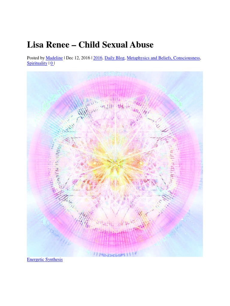 Lisa Renee..Child Sexual Abuse PDF | PDF | Satanism | Human Trafficking