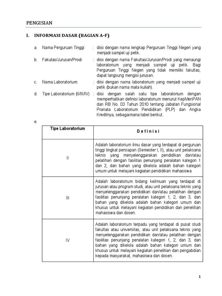 Penjelasan Atas Instrumen Uji Petik Formasi PLP | PDF