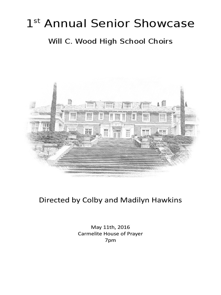 2016 Senior Showcase Concert Program | PDF | Religion & Spirituality