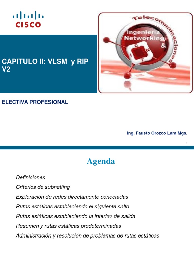 EP C2 - VLSM-RIP v2 | PDF | Enrutador (Computación) | Dirección IP