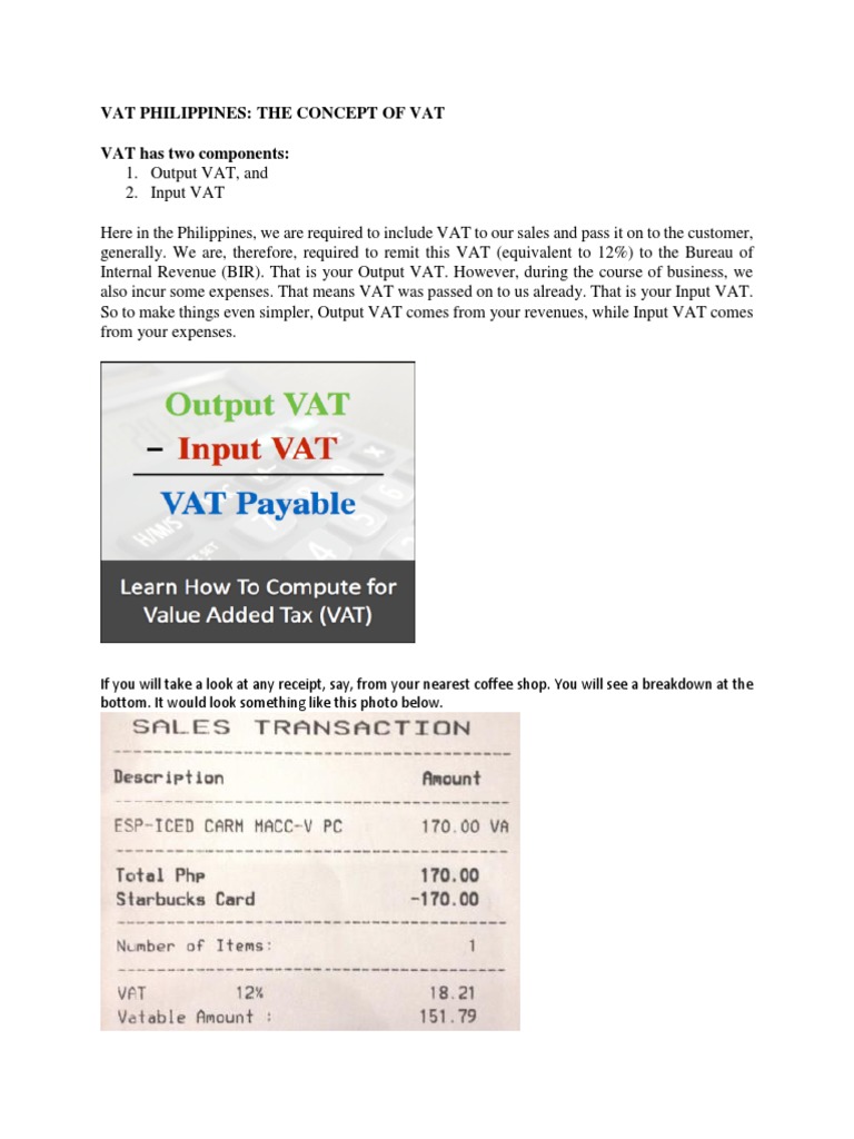 How To Compute For VAT | PDF | Value Added Tax | Capital Gains Tax